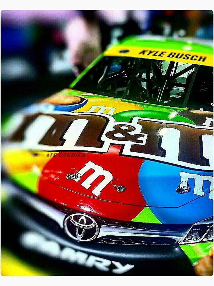 "kyle busch racing" Sticker for Sale by abstrakart | Redbubble