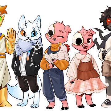 "Dream SMP Mob Kids" Sticker for Sale by pamelloe | Redbubble