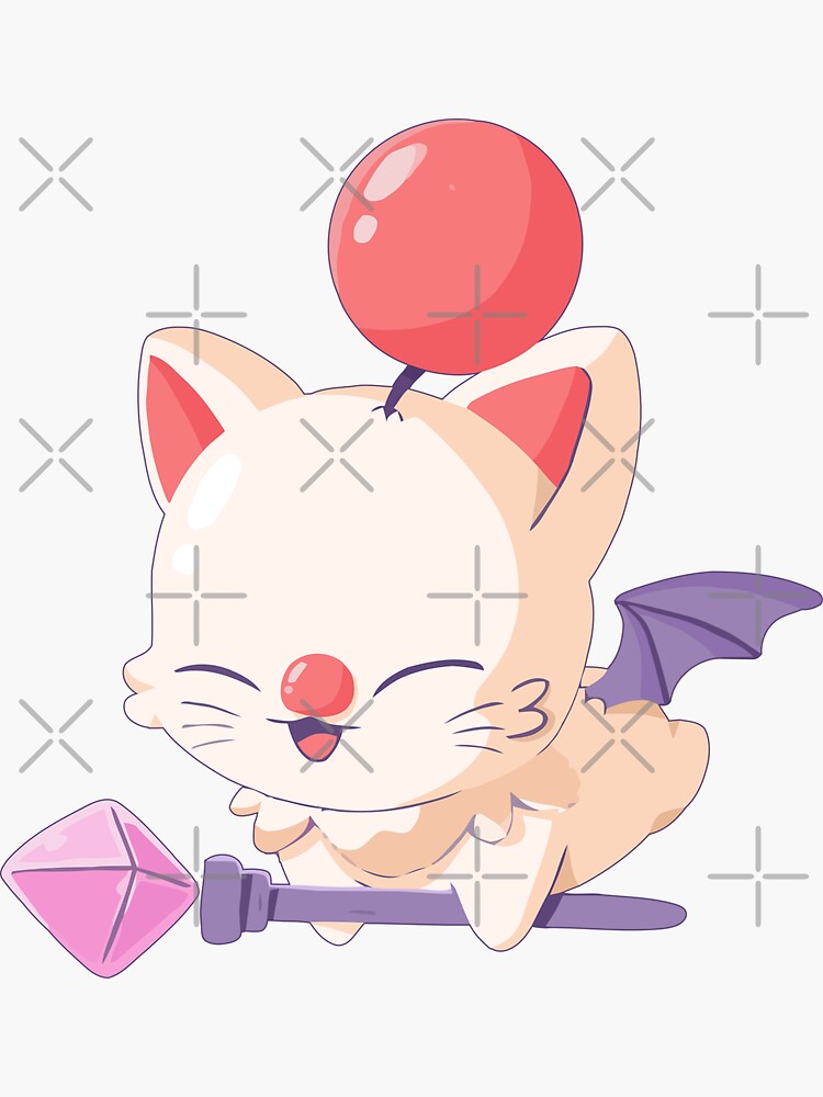 "FFXIV Moogle Kupo - Final Fantasy" Sticker for Sale by xdesjardi ...