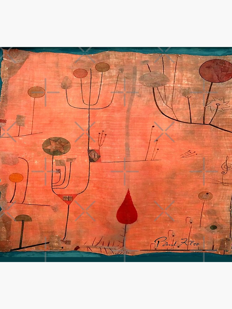 "Paul Klee "Fruits on Red" w/Signature | Klee-inspired" Socks for Sale ...