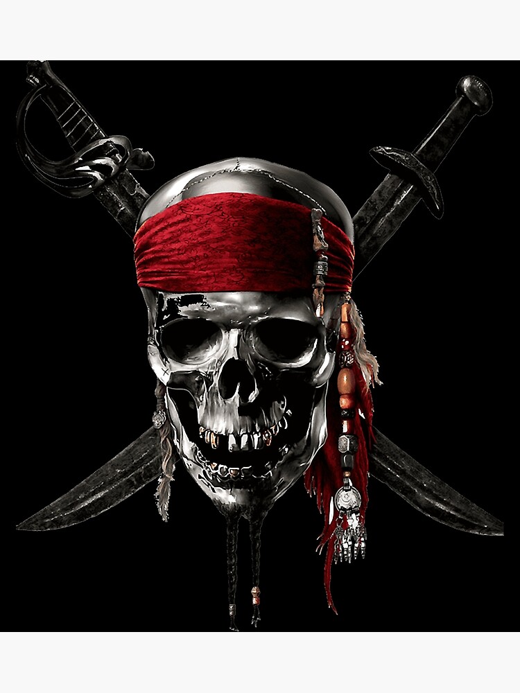 "Character Animated Caribbean Black Pirates Mens My Favorite" Poster ...