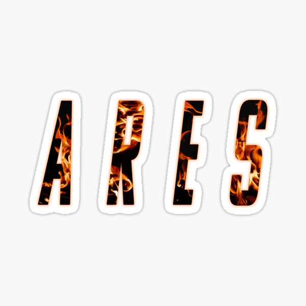 "God Ares lettering" Sticker for Sale by FabioPhoto | Redbubble