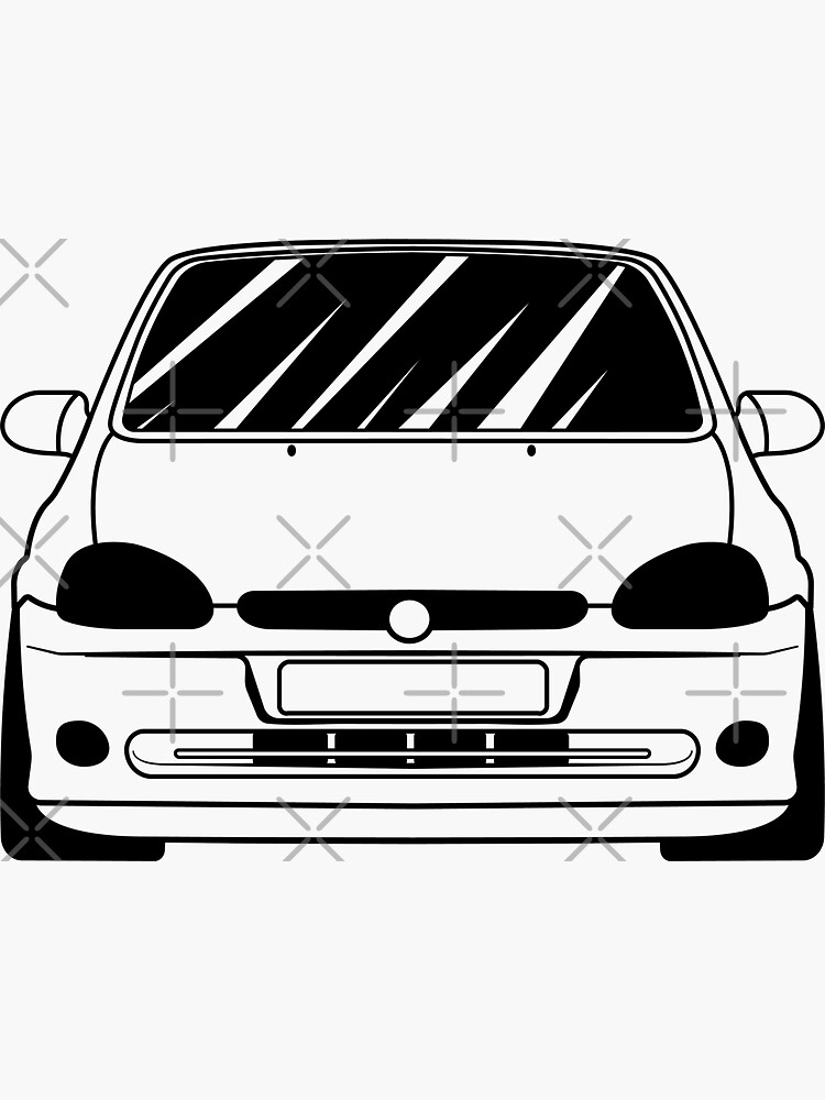 "Corsa B GSI" Sticker for Sale by AutoGemBG | Redbubble