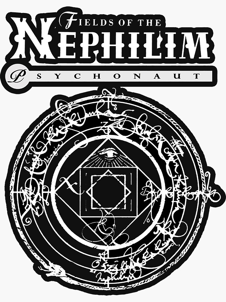 "Fields Of The Nephilim -" Sticker for Sale by Hodmat | Redbubble