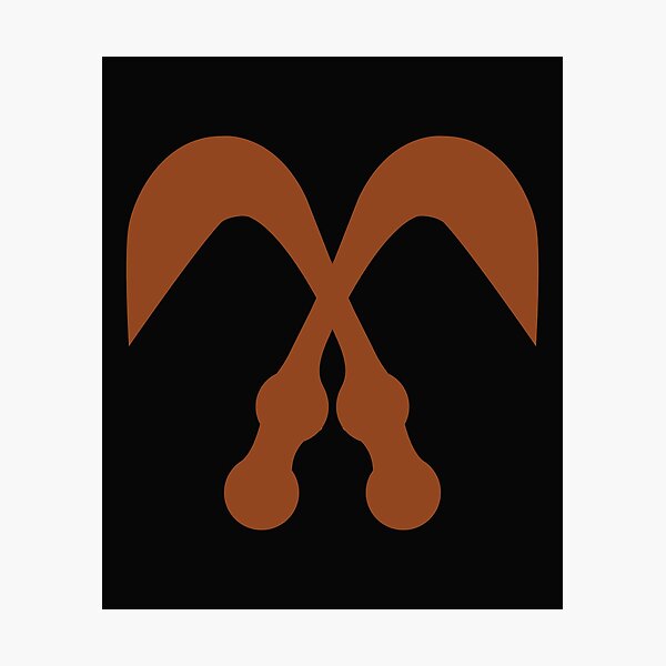 Lámina fotográfica «Símbolos nativos americanos - símbolo de valor de ...