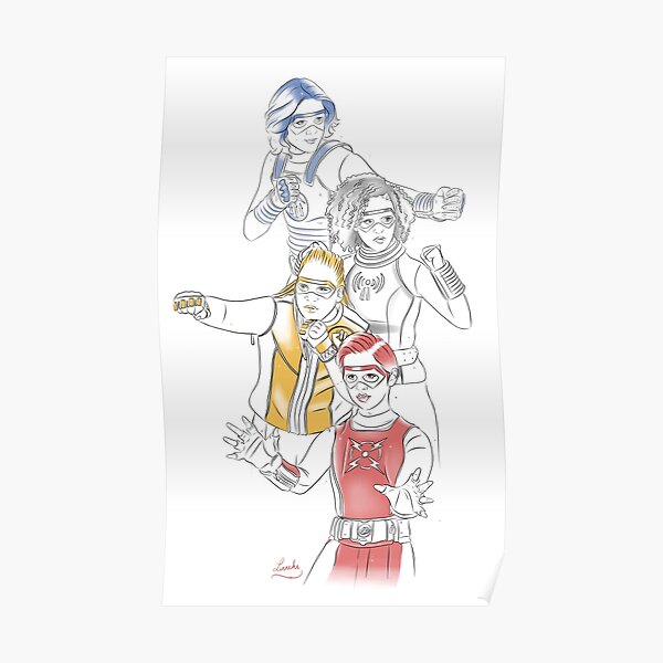 Póster «Danger Force - Bosquejo de color heroico» de Linneke | Redbubble