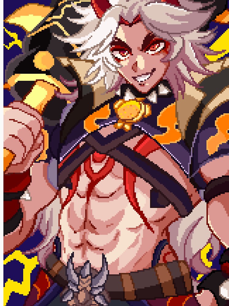 "Genshin Itto pixel art" T-shirt for Sale by Toyger-Lilly | Redbubble ...