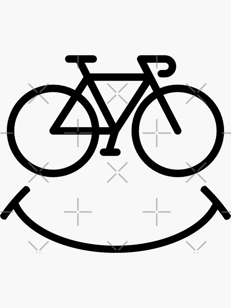 "Bicycle Smile" Sticker for Sale by hadicazvysavaca | Redbubble
