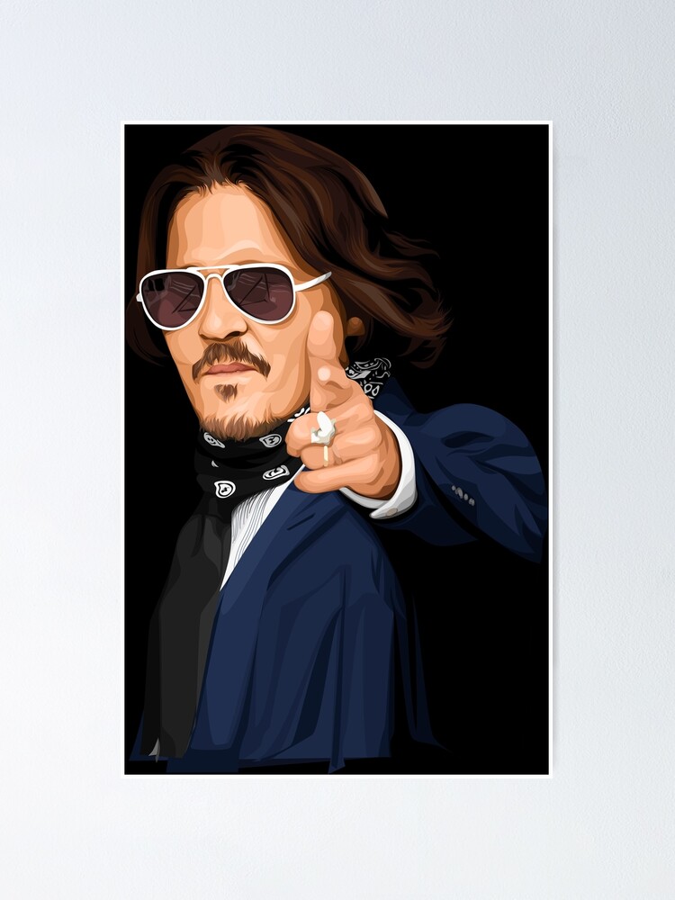 "Johnny Deep signature style for fans" Poster for Sale by acidpro ...