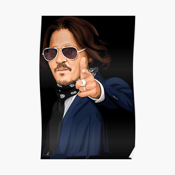 "Johnny Deep signature style for fans" Poster for Sale by acidpro ...