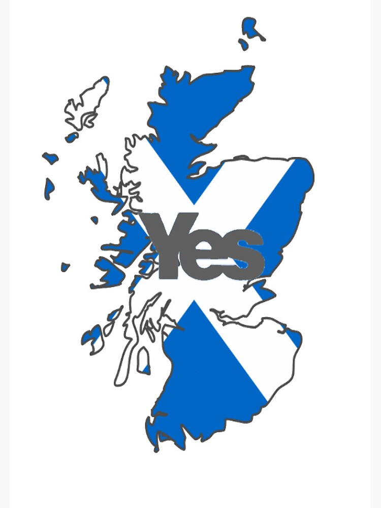 "Yes Scotland Saltire Logo" Photographic Print for Sale by skimmedlogos ...