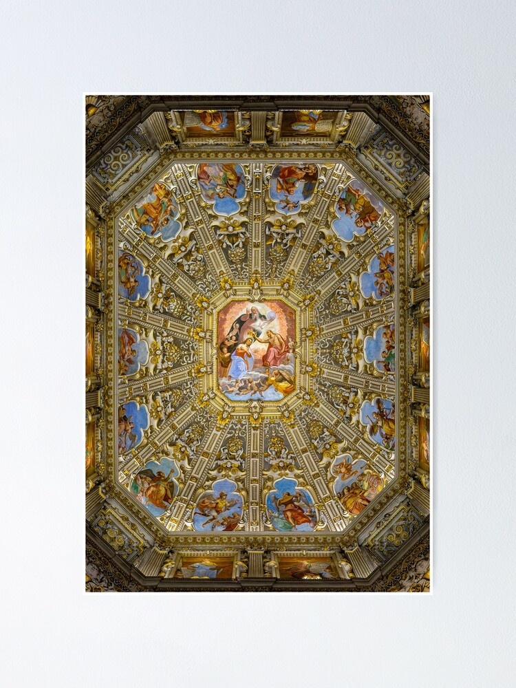 "Basilica di Santa Maria Maggiore Ceiling Painting Mural" Poster for ...