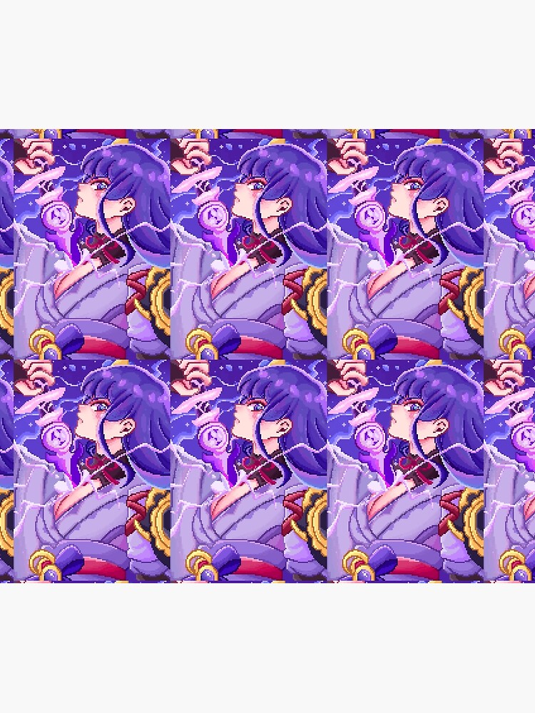 "Raiden Shogun Genshin pixel art" Tapestry by Toyger-Lilly | Redbubble