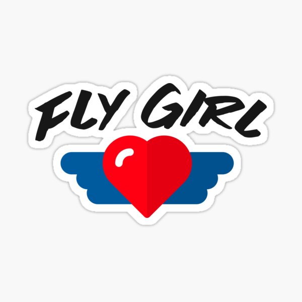 "Fly Girl" Sticker for Sale by LifeSpice | Redbubble