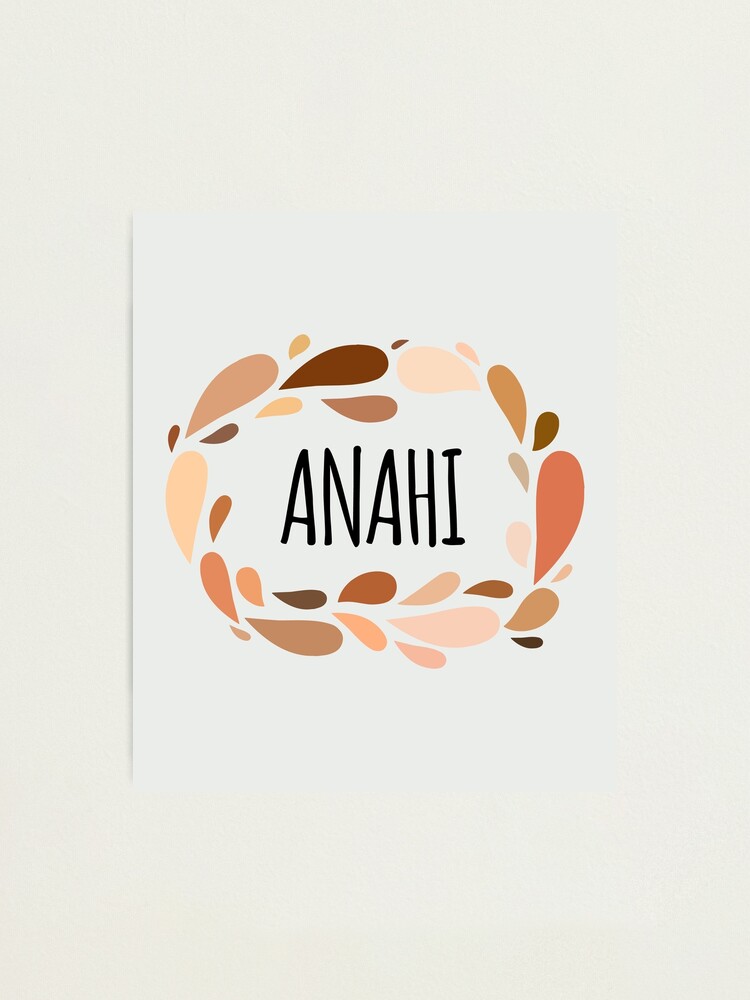 Lámina fotográfica «Anahi - Nombres para Esposa Hija y Niña» de ...