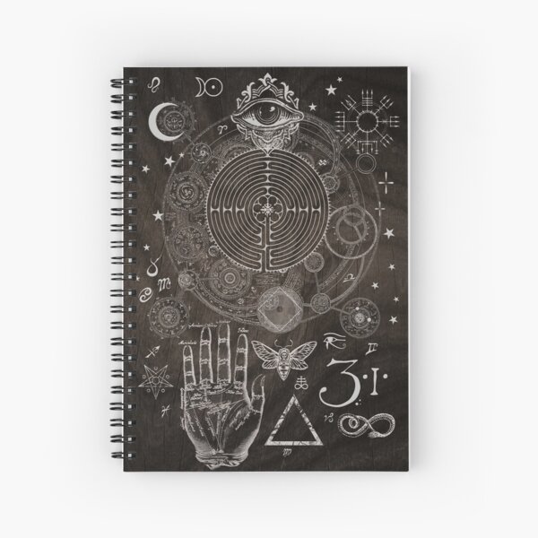 "Magic Symbols for a Alchemist Dreamer" Spiral Notebook for Sale by Eva ...