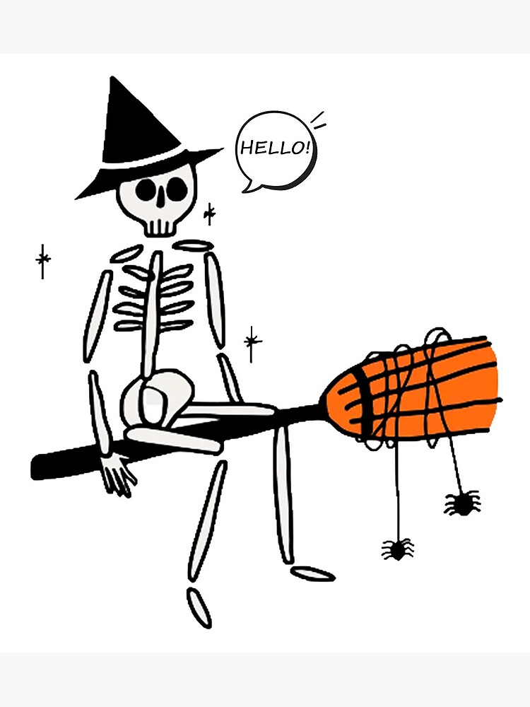 "Flying Skeleton" Poster for Sale by UnrealPlaceShop | Redbubble