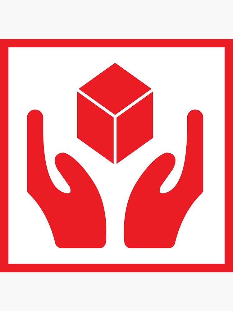 "DO NOT DROP PACKAGING SYMBOLS SHIPPING CARGO HANDLE WITH CARE" Sticker ...