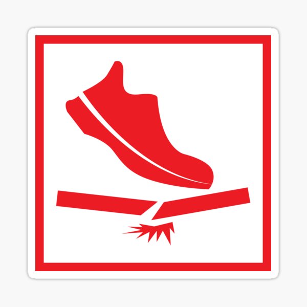 "DO NOT STEP PACKAGING SYMBOLS SHIPPING CARGO HANDLE WITH CARE" Sticker ...