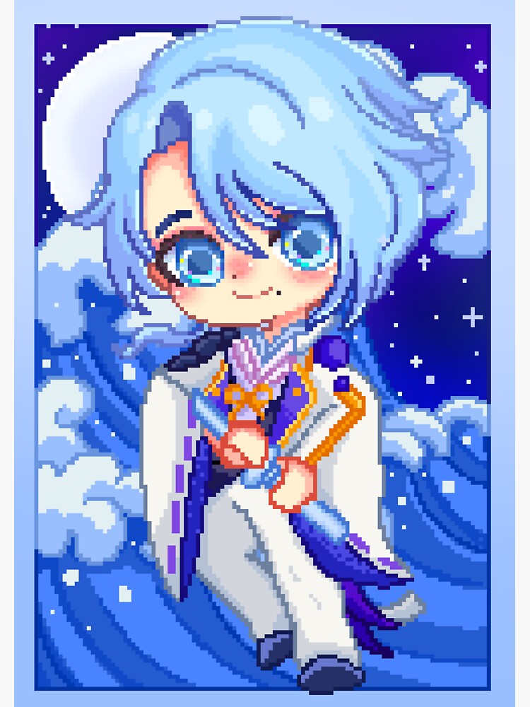 "Chibi Ayato genshin" Sticker for Sale by Toyger-Lilly | Redbubble