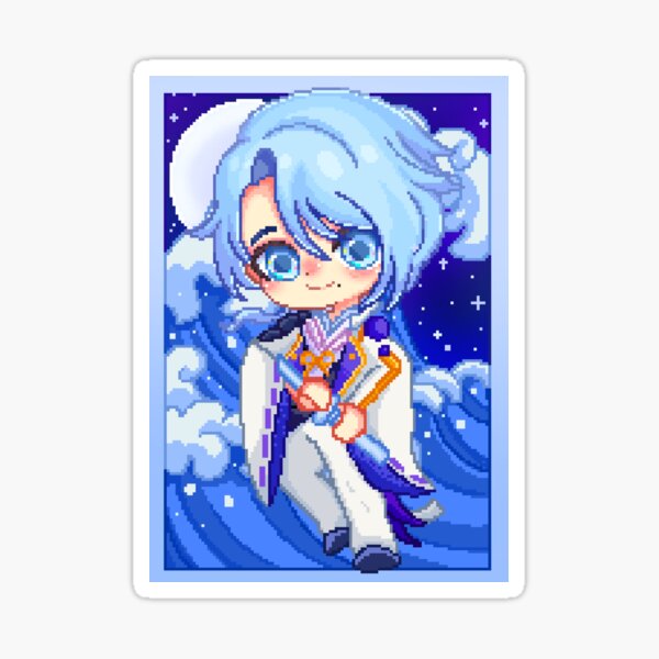 "Chibi Ayato genshin" Sticker for Sale by Toyger-Lilly | Redbubble