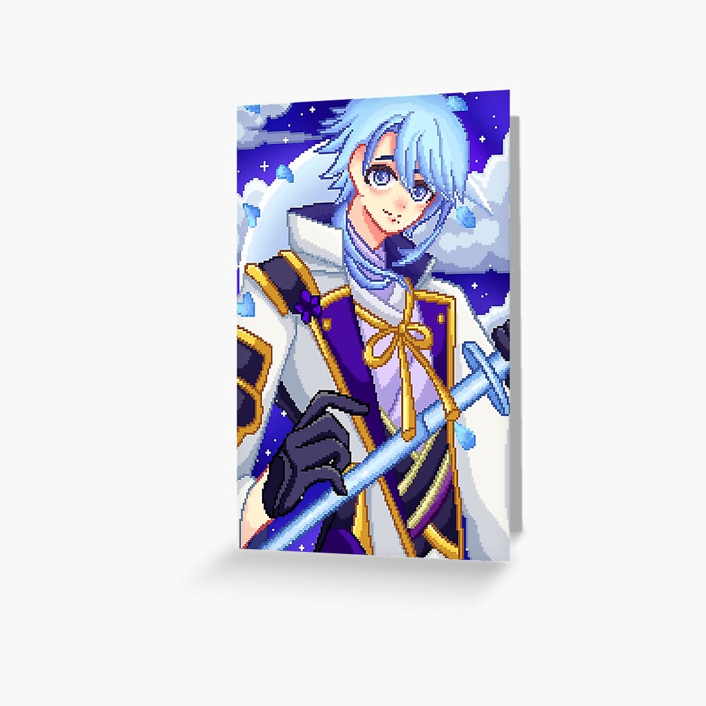 "Ayato pixel art " Greeting Card by Toyger-Lilly | Redbubble