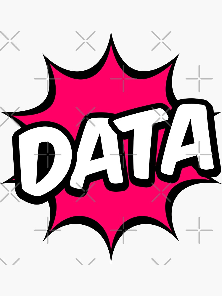 "Data sticker" Sticker for Sale by TashaVector | Redbubble