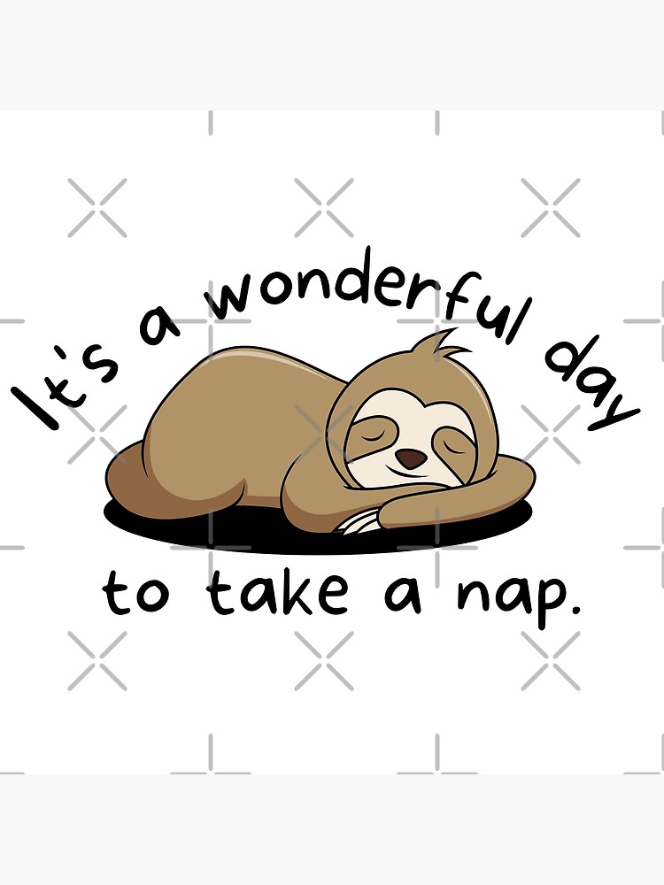 "Napping Sloth Black Art Illustrator" Poster for Sale by Annabelhut ...