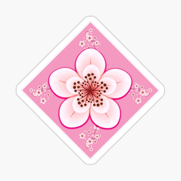 Sakura W Sticker For Sale By Vaccine1900 Redbubble