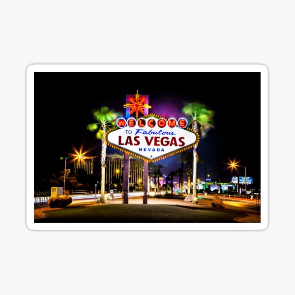 "Las Vegas" Sticker by Kenobass | Redbubble