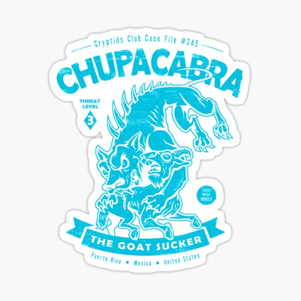 "Retro Vintage Cryptid Monster Sweater Creepy Women Men" Sticker for ...