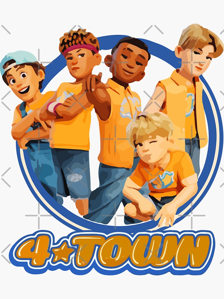 "4*TOWN From Turning Red" Sticker for Sale by Only-Art- | Redbubble