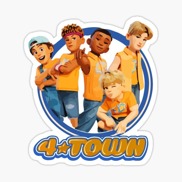 "4*TOWN From Turning Red" Sticker for Sale by Only-Art- | Redbubble