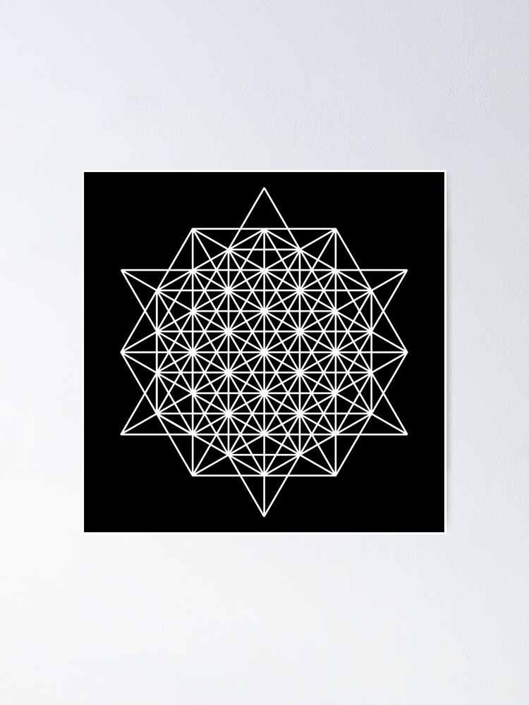 "64 star tetrahedron sacred geometry " Poster for Sale by Echolite ...