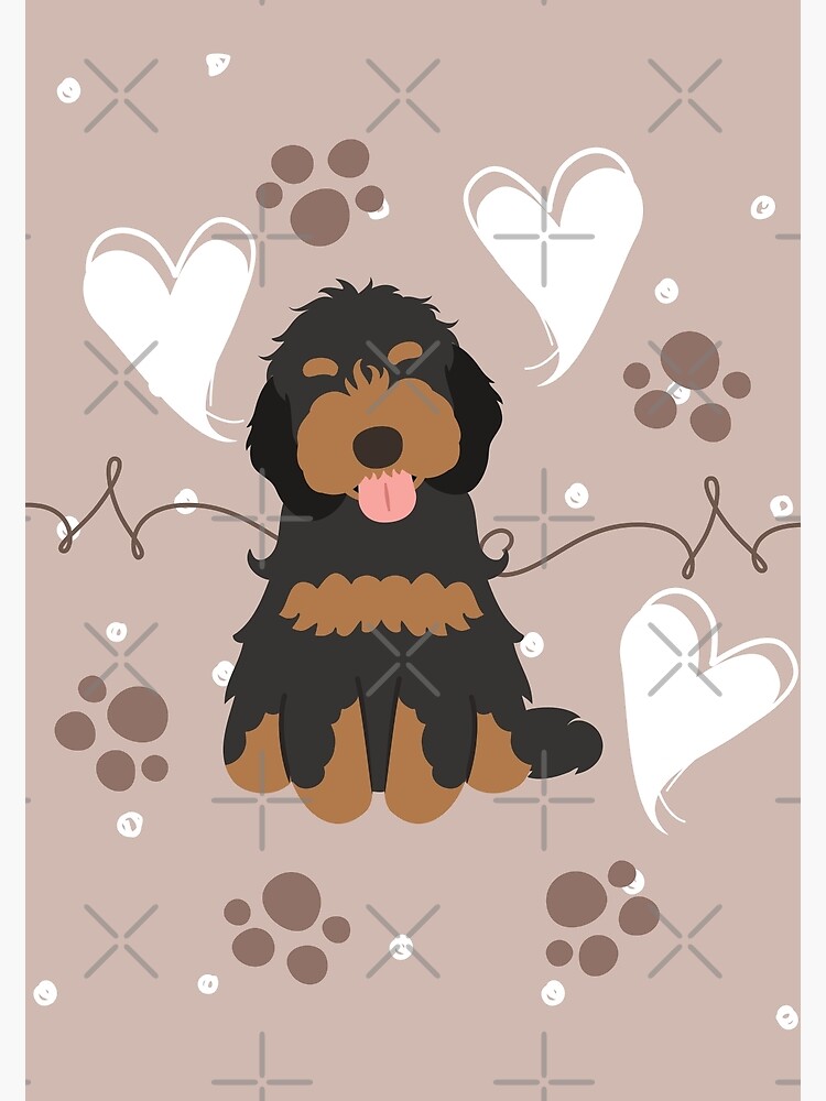 "Love Black Phantom Cockapoo Cavapoo Cavoodle" Poster for Sale by ...