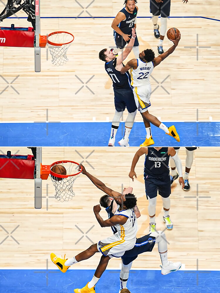 "Andrew Wiggins Dunk Luka Doncic" Sticker by MichaelBK11 | Redbubble