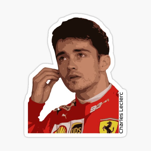 "Charles Leclerc" Sticker for Sale by DesignCaption | Redbubble