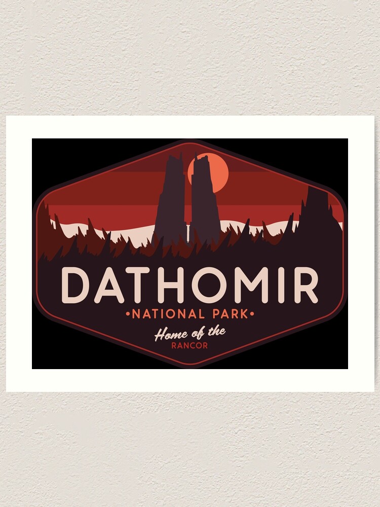 "Dathomir National Park: Home of the Rancor" Art Print for Sale by ...