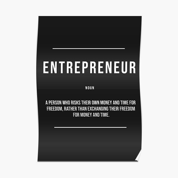 "Entrepreneur Principle" Poster for Sale by raremaps | Redbubble