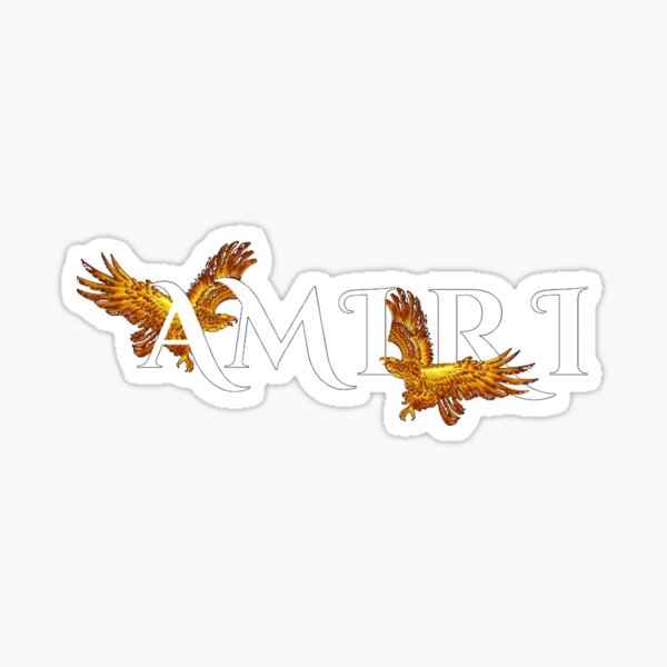 "AMIRI" Sticker for Sale by cujisafa | Redbubble
