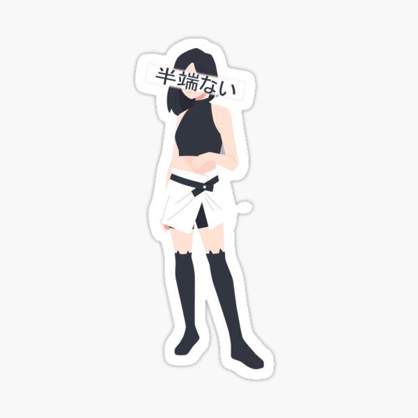 "Anime Girl Crazy/Insane Japanese Expression " Sticker for Sale by ...