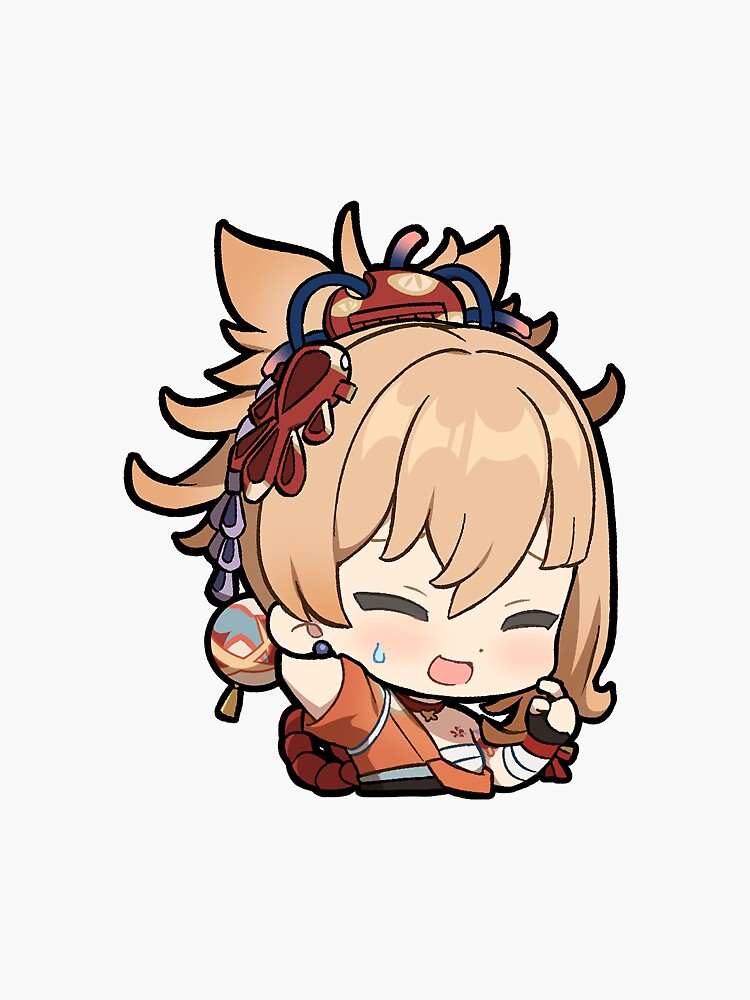 "Yoimiya - Genshin Impact" Sticker by Daeira | Redbubble