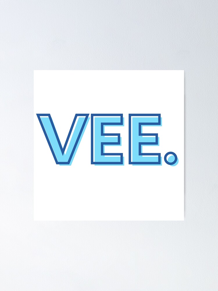 Póster «"VEE". LENGUA DE SEÑAS AMERICANA SANGRE» de NAD-DCHS | Redbubble