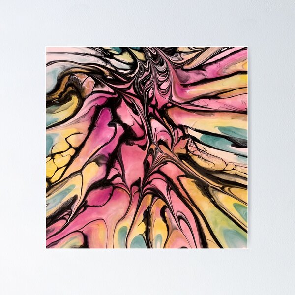 "Blooming Pink - Abstract art" Poster for Sale by Carolyn Perez | Redbubble