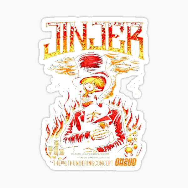 "BEST SELLING JINJER BAND" Sticker by DICKMASS | Redbubble