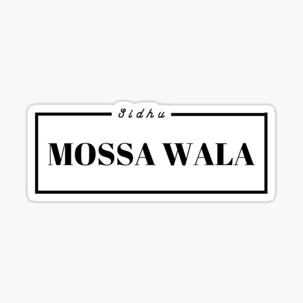 "Sidhu moose wala" Sticker for Sale by Hallo1world | Redbubble
