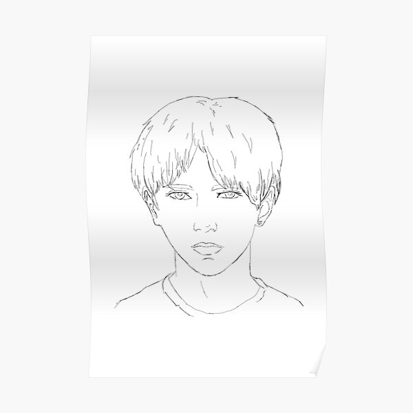 "Realistic Armin Outline" Poster for Sale by FreyaD112 | Redbubble