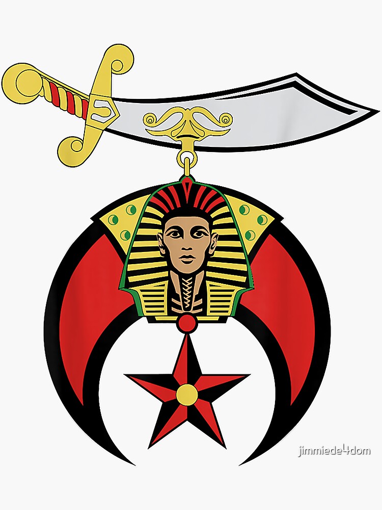 "Shriner Emblem The Masonic Shriners Noble Parents' Day Gift" Sticker ...