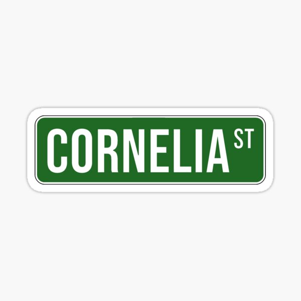 "Cornelia Street" Sticker for Sale by 1-800-fineline | Redbubble