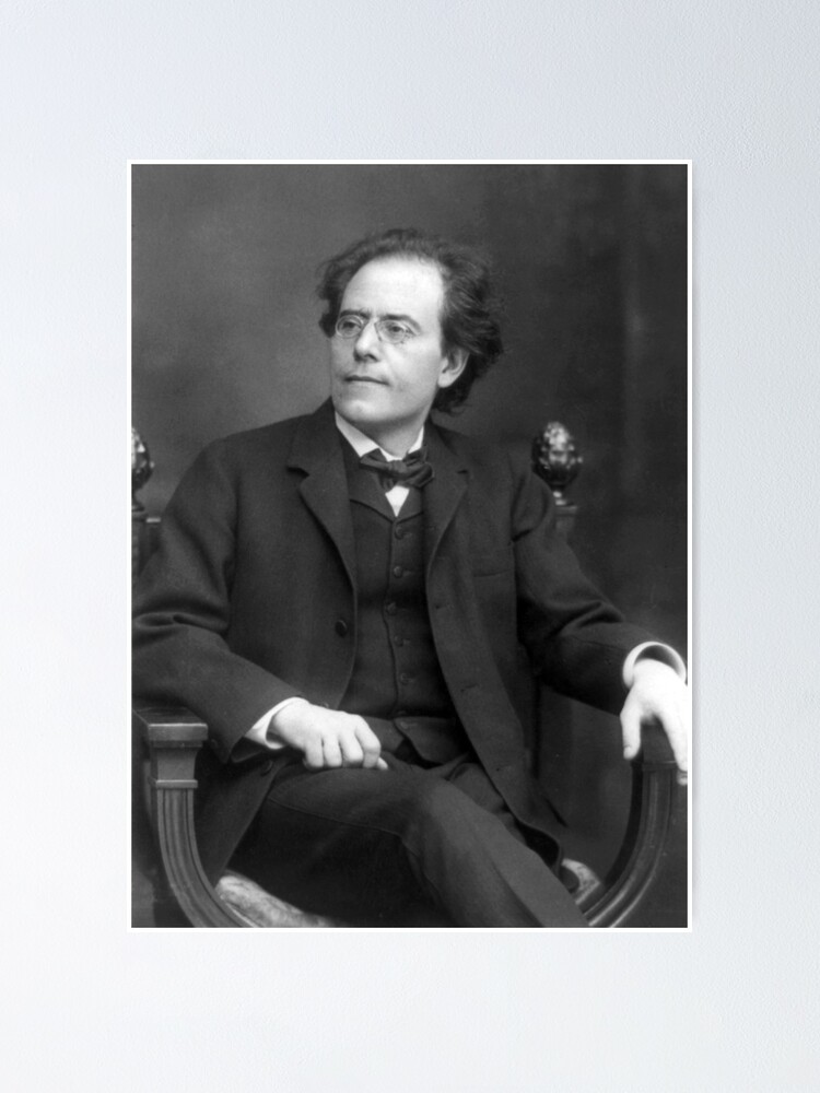 "Gustav Mahler - Austrian Composer" Poster for Sale by raybondesigns ...